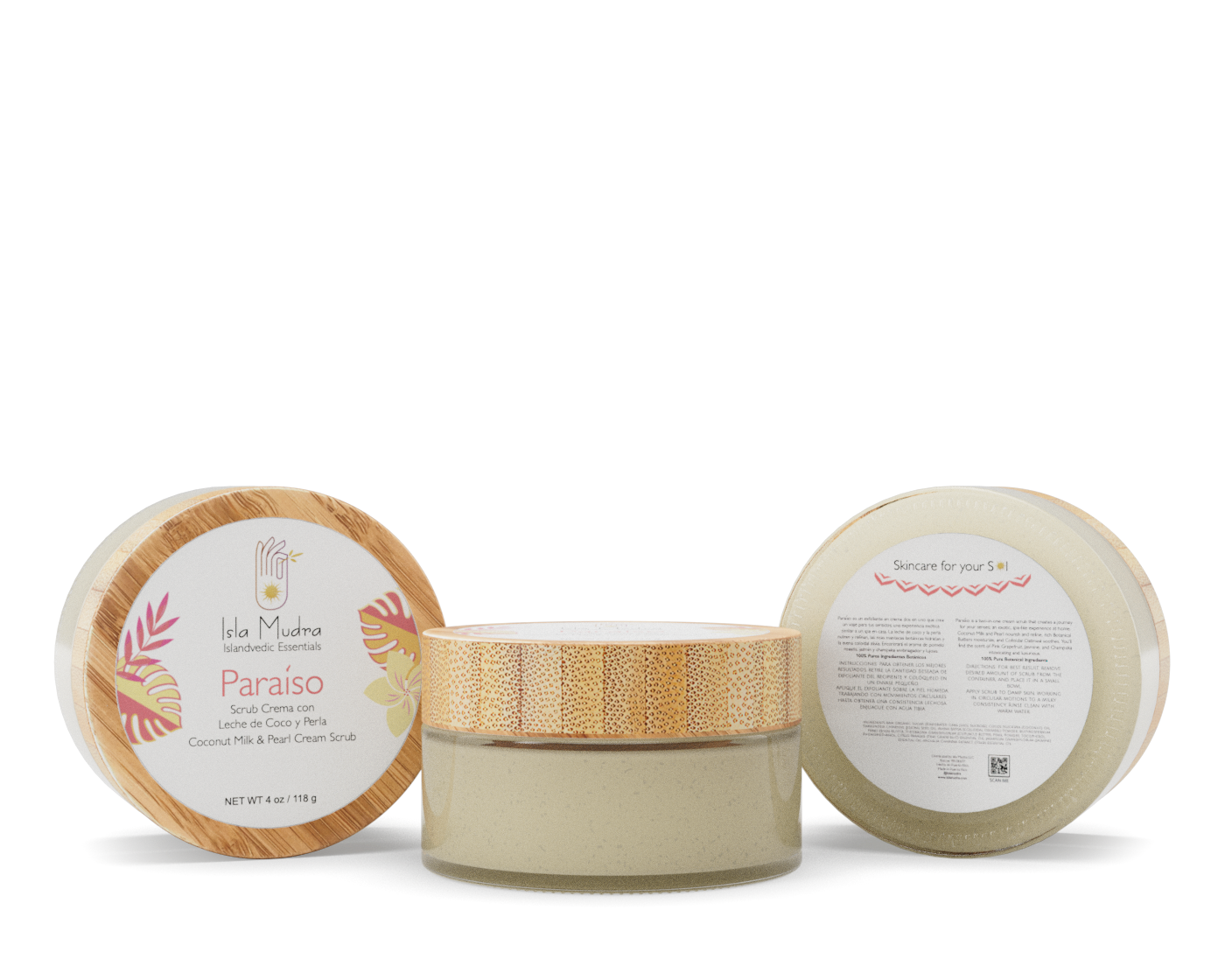 Paraíso Coconut Milk & Pearl Cream Scrub – Isla Mudra